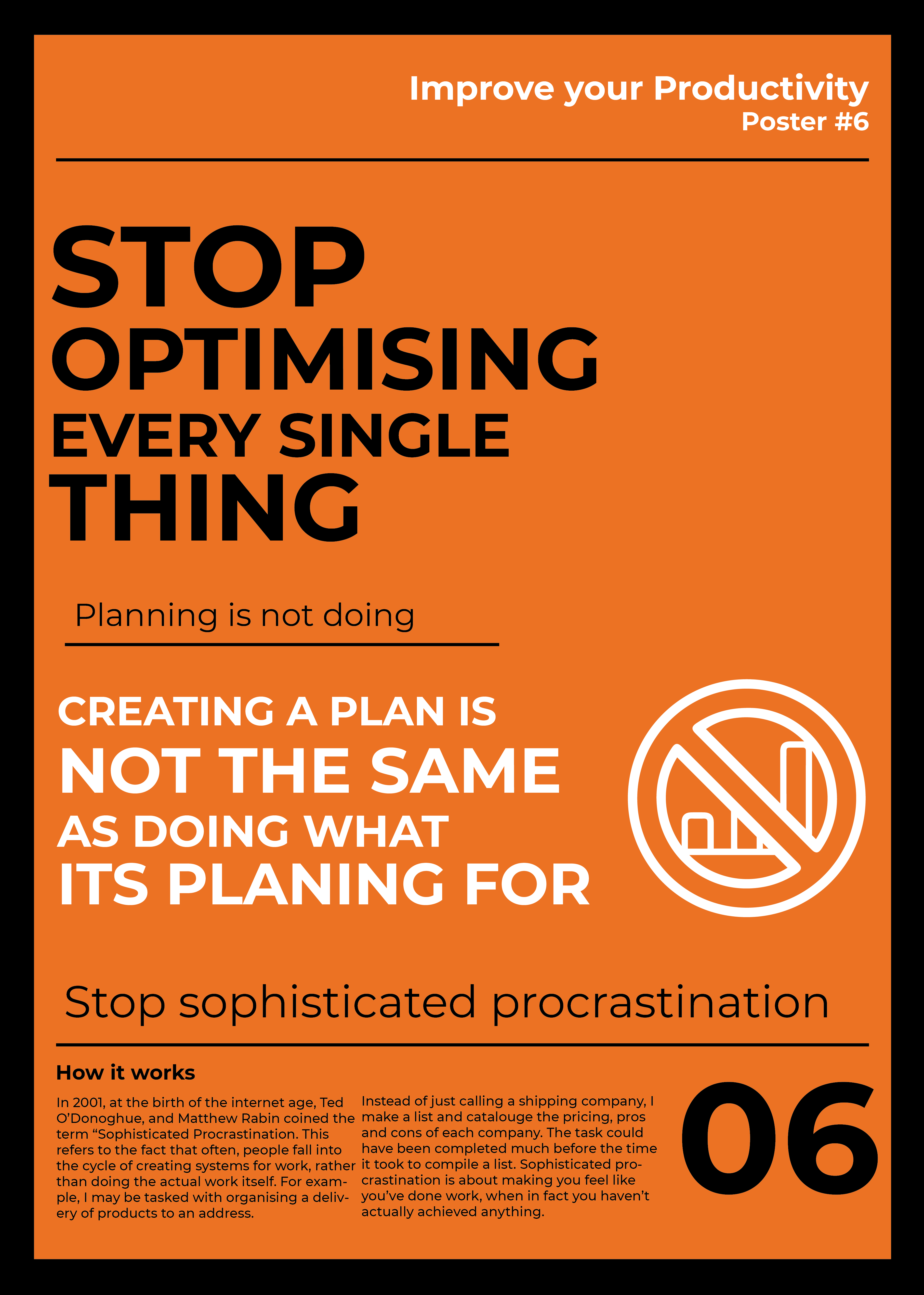 Productivity Posters – experiments in performance. – Max Killoh Creative